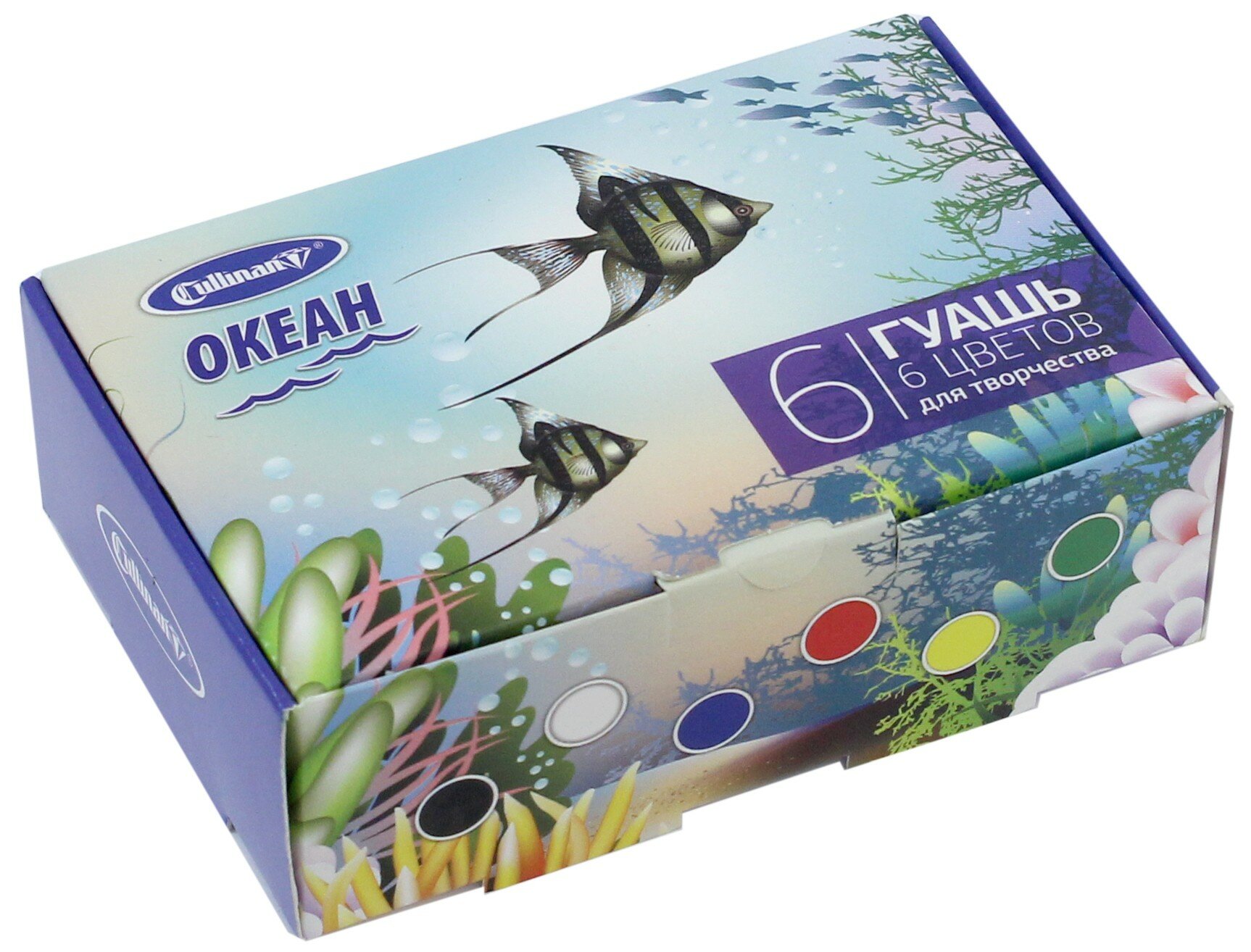 Гуашь 6 цветов 17 мл "Океан" (FG-106-OC)