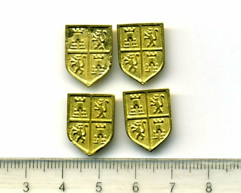 Декоративный элемент, щит, 17Х13 мм, металл 1 шт