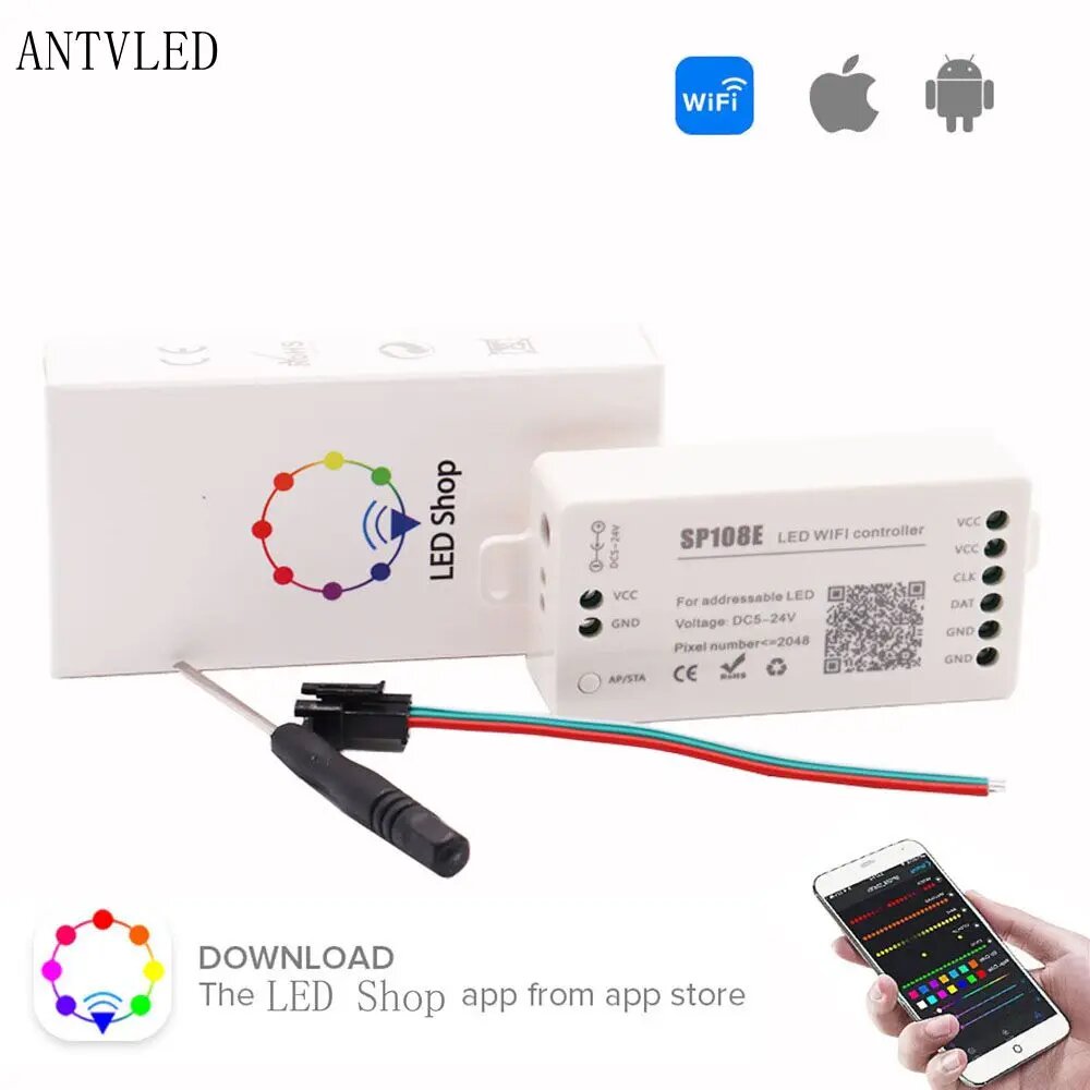 RGB-контроллер SP108E для светодиодных лент