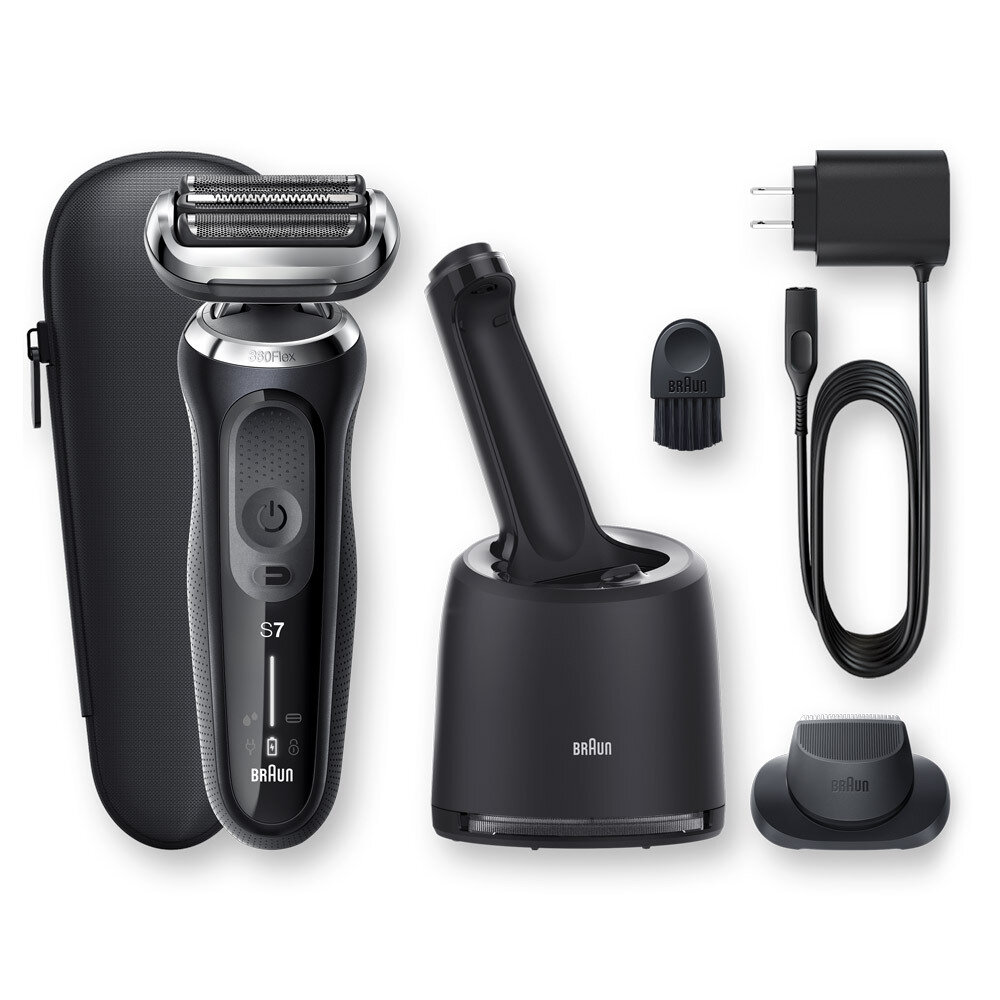 Braun Электробритва мужская Series 7 70-N7200cc со станцией SmartCare и футляром-PENG-fertwse