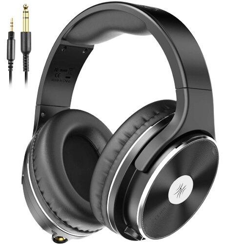 Наушники Oneodio Studio Hi-Fi black полноразмерные 3.5/6.3 два съёмных кабеля чёрные