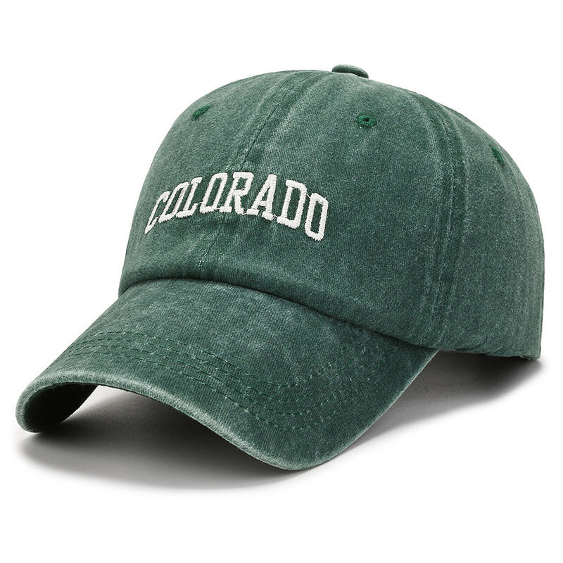 Мягкая и жесткая текстурка JYL Кепка унисекс для улицы винтажная мягкая джинсовая ткань / B-658