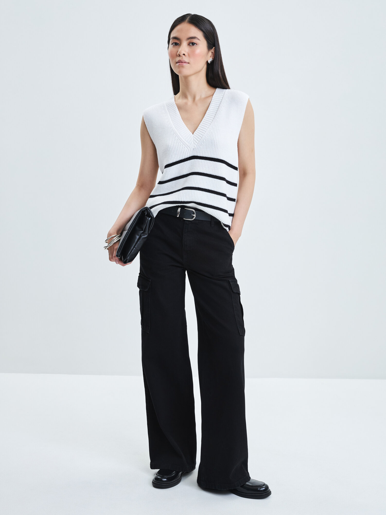 Джинсы карго 