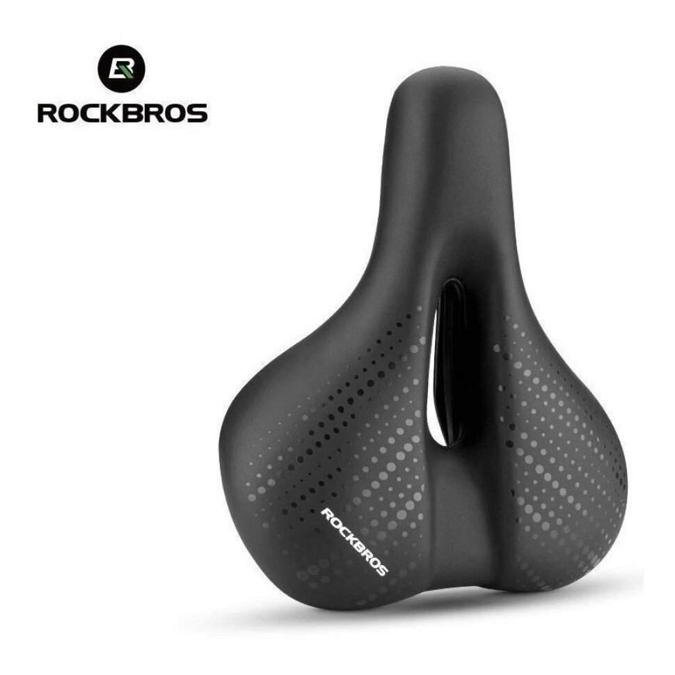 Седло ROCKBROS RB_38218916001 комфортное с прорезью, черное