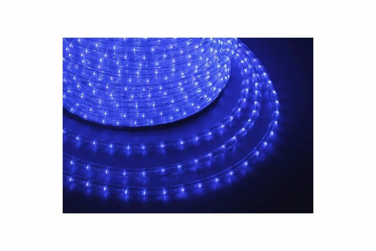 Гирлянда дюралайт Neon-Night, двухжильный, 230В, 13мм, 30 LED/м, синий, бухта 100м 121-123-6