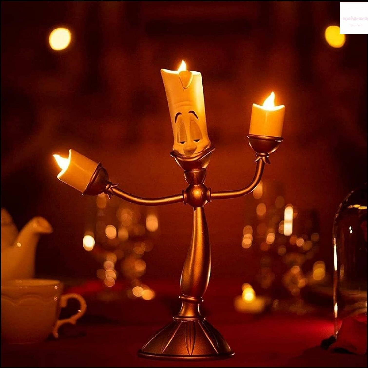 Лампа-подсвечник "Красавица и чудовище Люмьер", используемая для украшения свадебных столов и рождественских вечеринок-Kangying