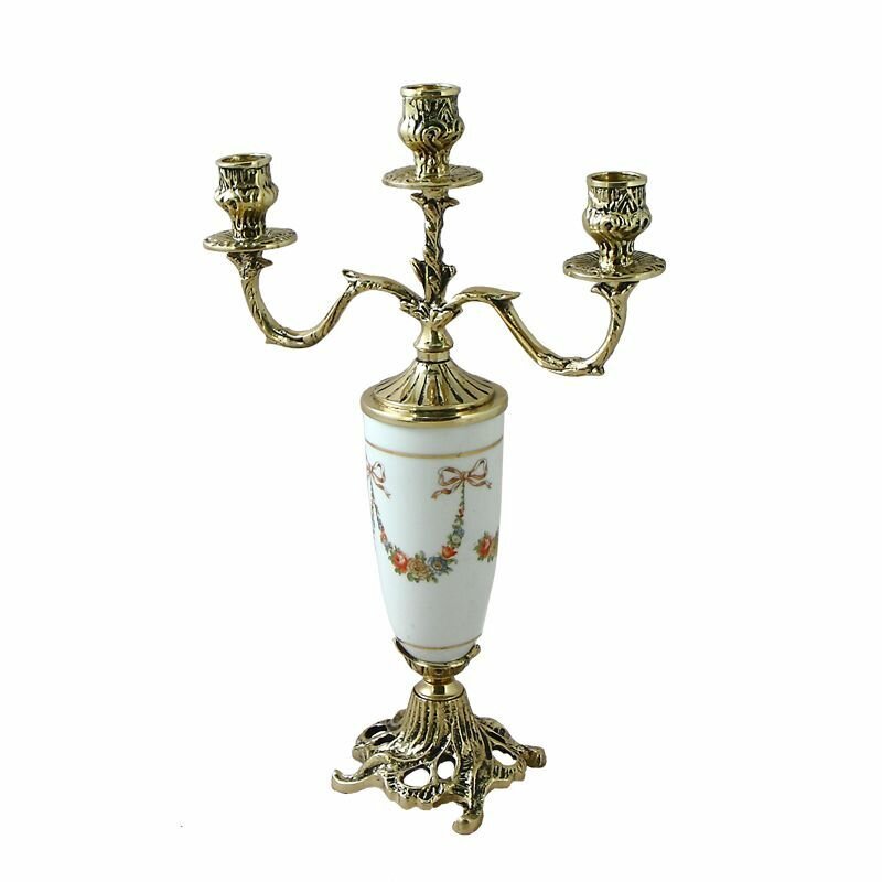 Канделябр на 3 свечи Триумфато, Bello De Bronze