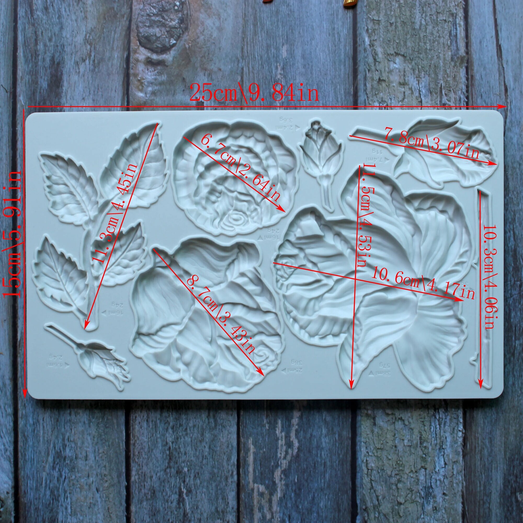 Большая искусственная силиконовая форма для украшения тортов, глина для мастики, инструмент для выпечки шоколада, кухонная утварь, мастика