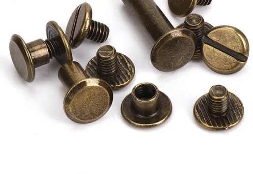 Медные заклепки для кожи, 10 комплектов