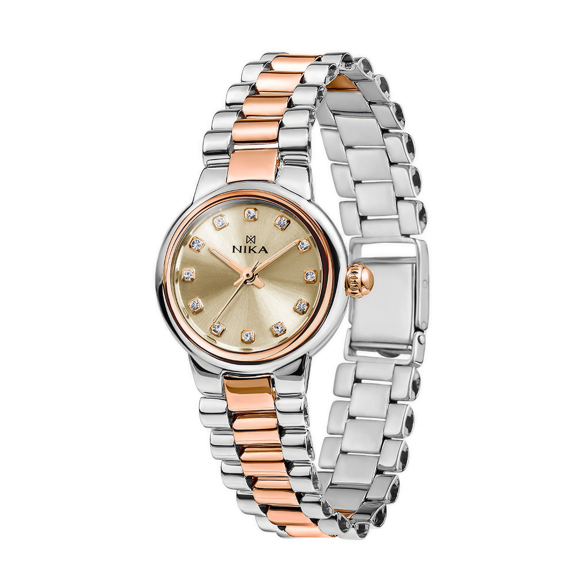 Наручные часы, золото + серебро