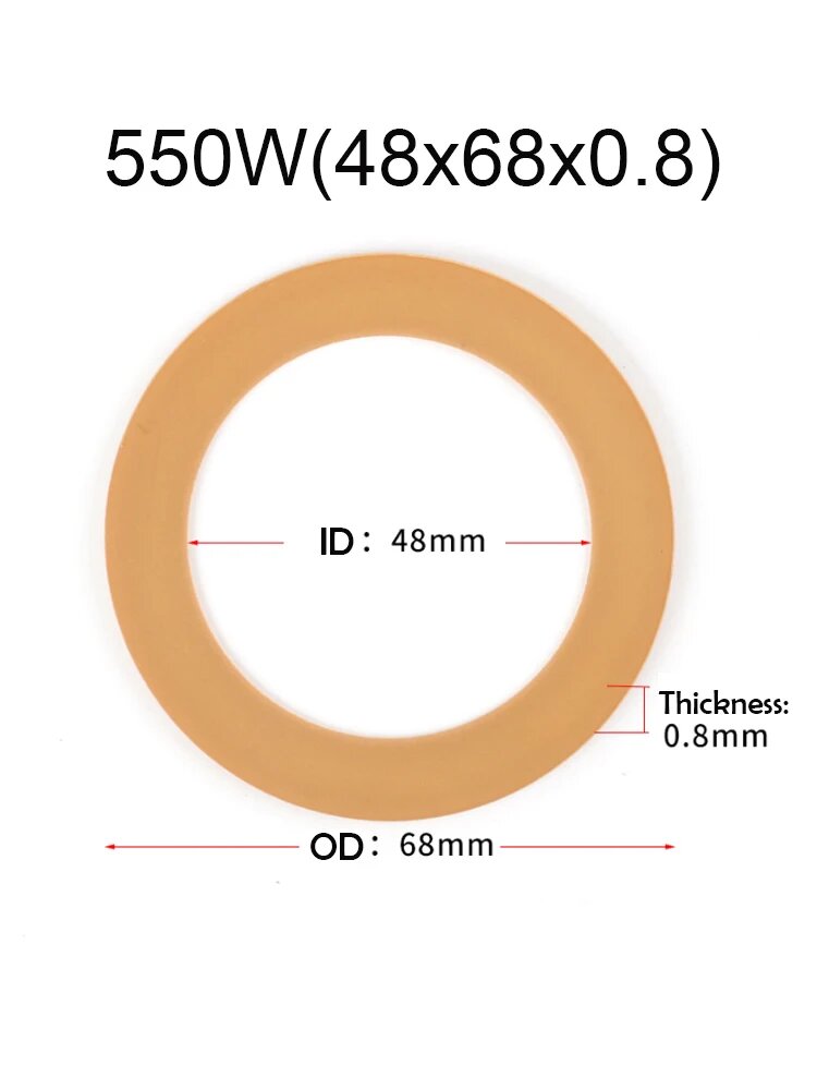 Резиновые поршневые кольца для компрессоров 550/1100/1500/1600 Вт 550W Yellow