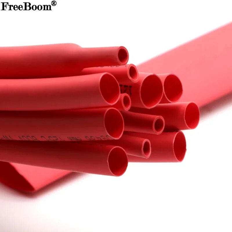 Термоусадочная трубка PE 2:1 красный 0,6-80 мм 16mm, 1 meter