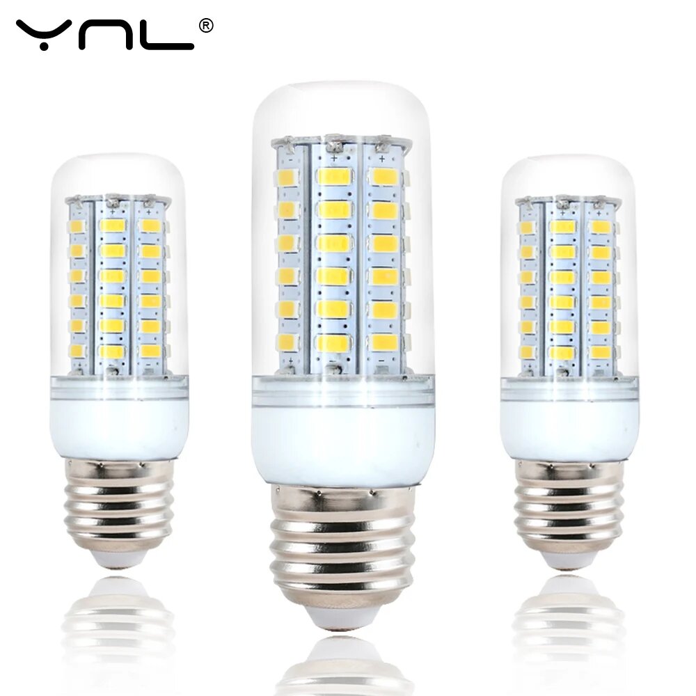 Светодиодная лампа YNL E27, 220В, 24-96 SMD 5730, холодный/теплый белый Warm White, 72 Leds