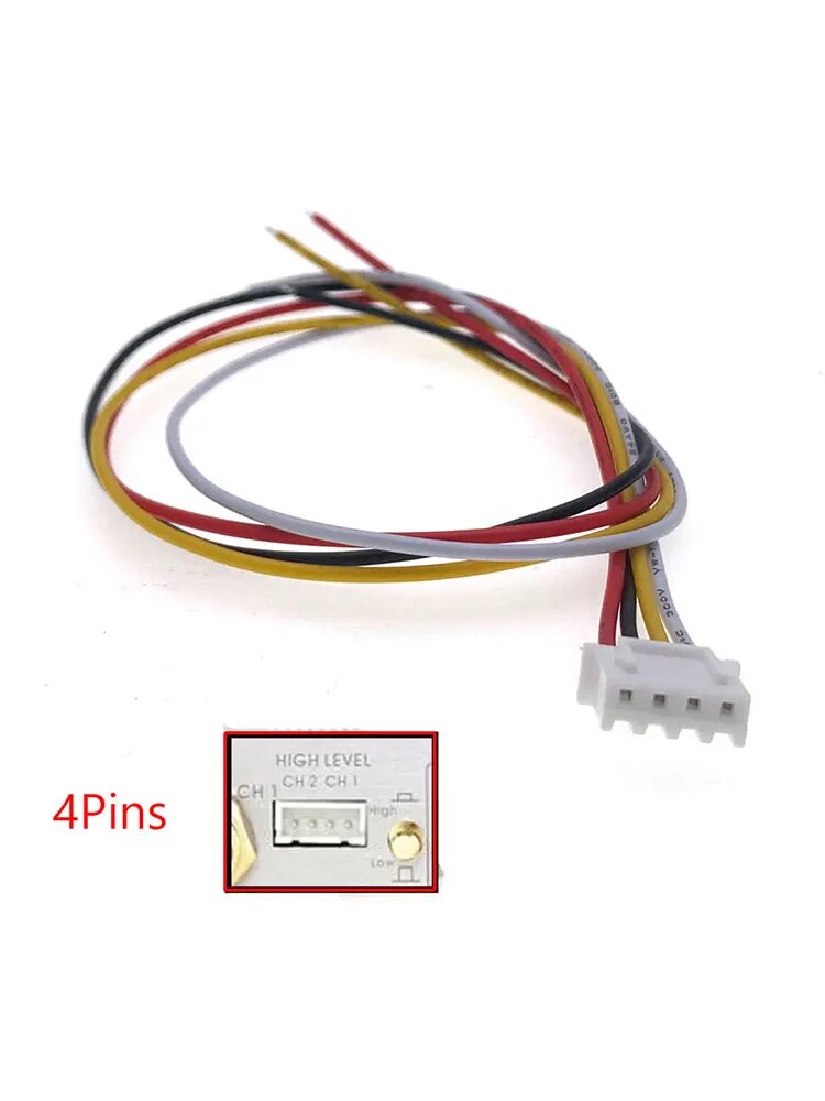 4-контактный автомобильный усилитель, динамик, высокоуровневый входной разъем для оригинальной фотовспышки