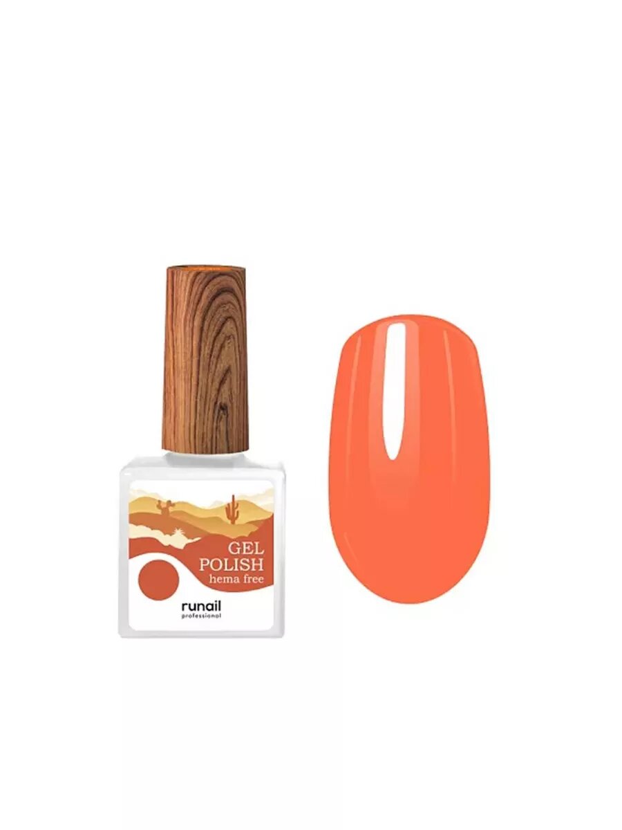 Гель-лак RuNail Professional Gel polish (hema free) № 7840, оранжевый 10 мл