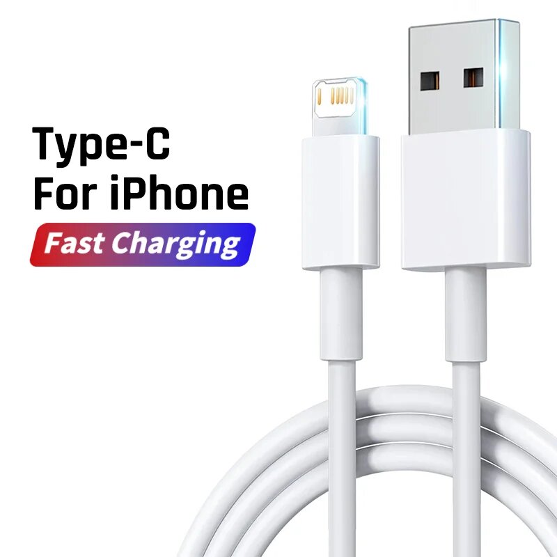 Оригинал USB-кабель 20 Вт для Apple iPhone 14, 13, 11 Pro Max, 12 mini, XS, XR, быстрая зарядка телефона, USB C, Дата-кабель для iPad, зарядное устройство, аксессуары 1 м, 20W USB Cable