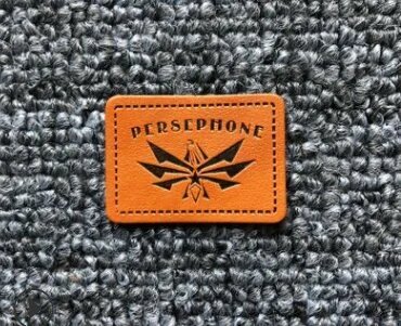 Кожаные этикетки для одежды 20 шт. Оранжевый, Genuine Leather 15