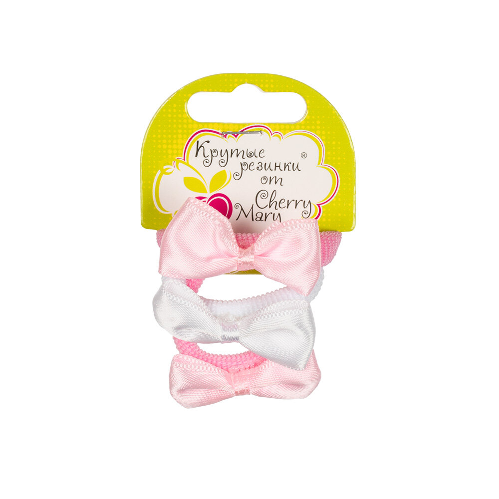 CHERRY MARY R6034-MK93 Набор резинок для волос 3 шт №01 ассорти разноцветный для любых причесок