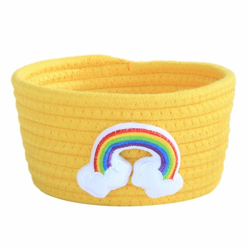 Круглые плетеные корзинки для ключей