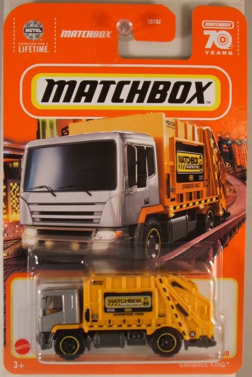 Мусоровоз MATCHBOX Garbage King - литая модель в масштабе 1/64