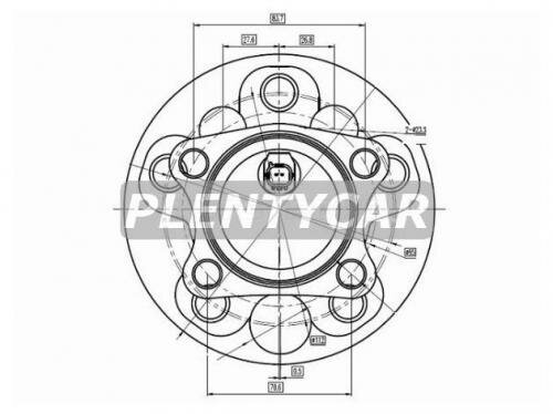 Ступица задняя toyota corolla auris Sat ST-42450-12090 Toyota: 42450-12100