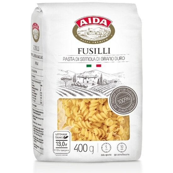 Макаронные изделия Aida Fusilli Спираль 400 г