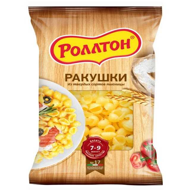 Роллтон Ракушки, 400 г, 2 уп — фото 1