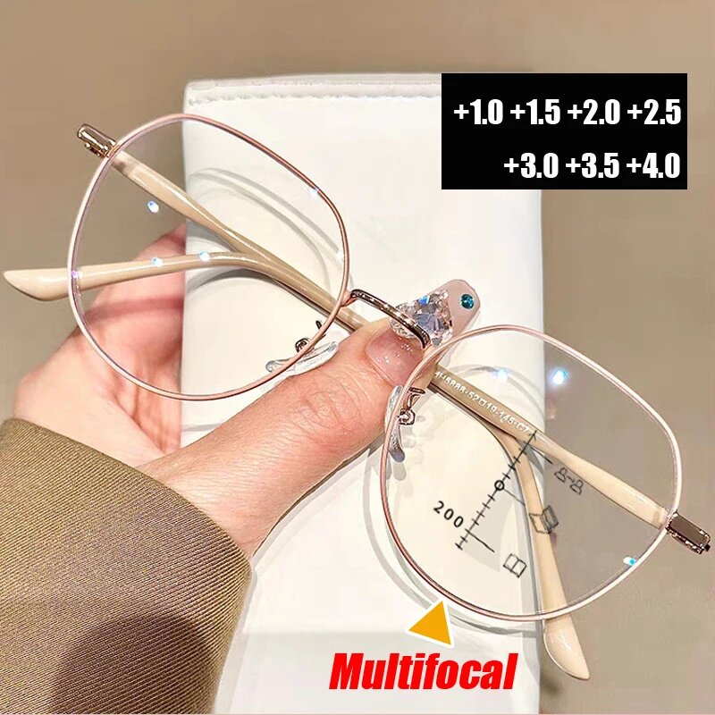 Прогрессивные очки DIKELANG multifocal-tea, 3.0 — фото 1