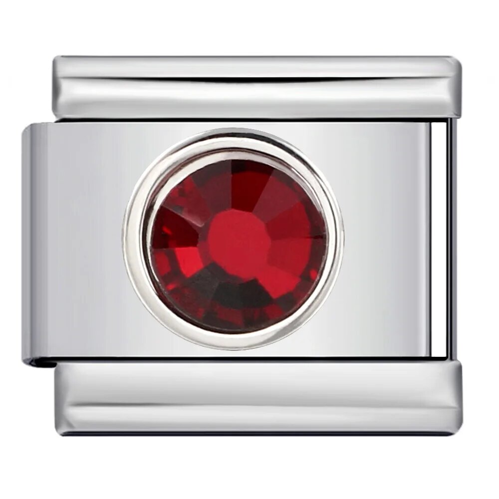 Бусины URING красные цифры 9 мм нержавеющая сталь ICY684