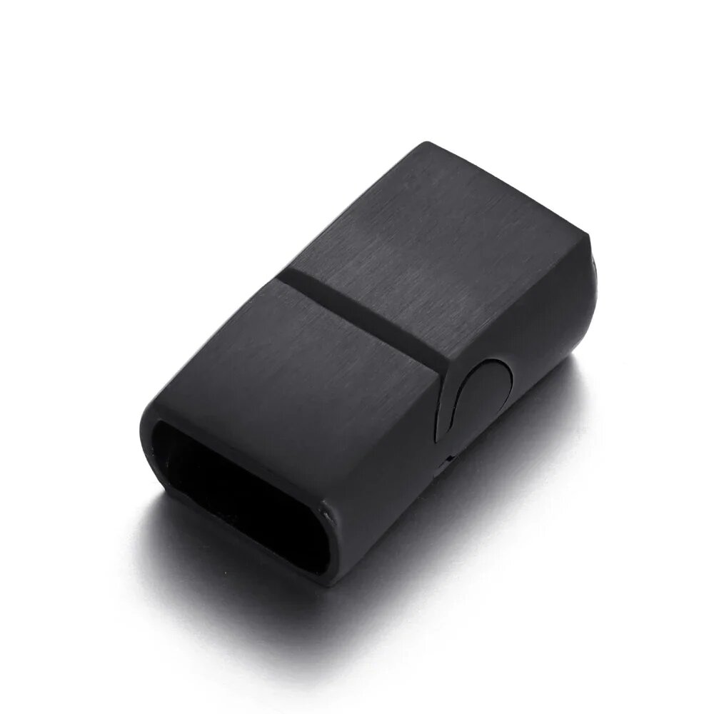 Магнитная застежка EMBLAASK из нержавеющей стали Черный, Inner Hole 12x6mm, Matte Black