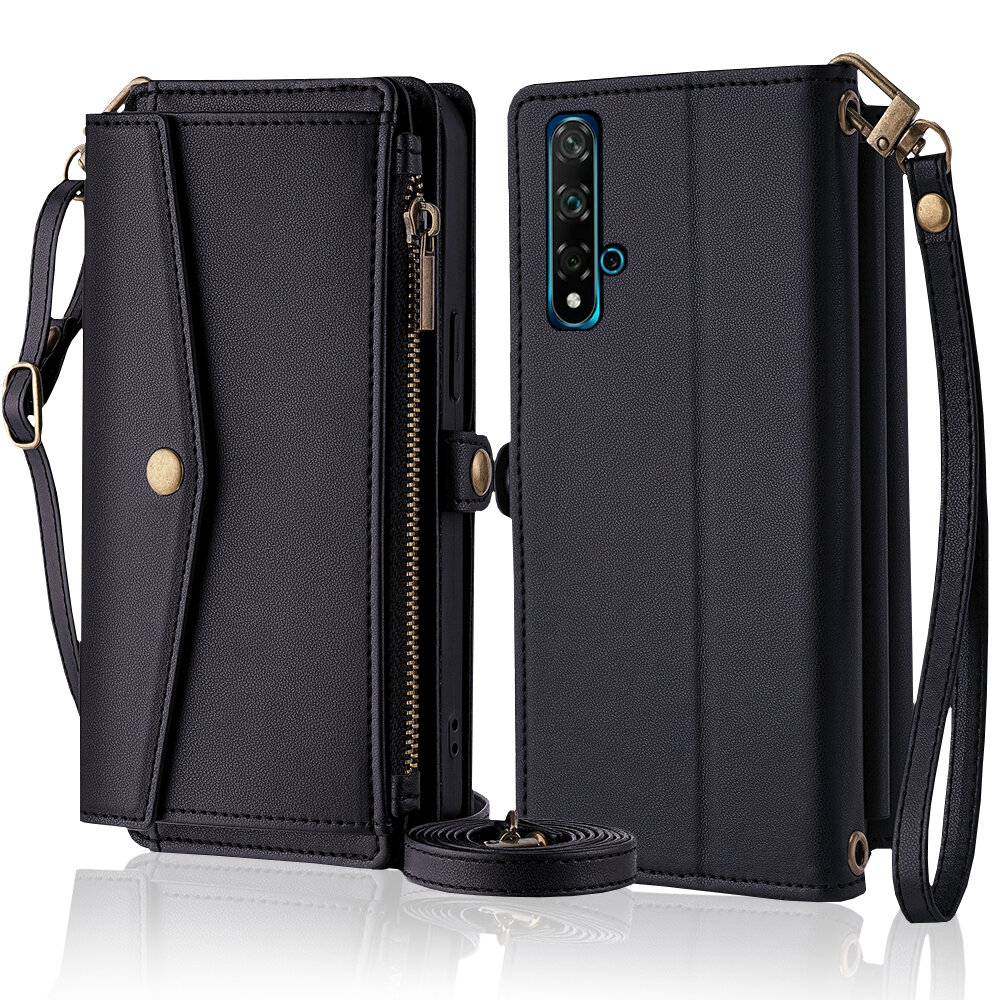 Чехол книжка для Honor 20 /Чехол на Хонор 20 /противоударный, с магнитом, черный