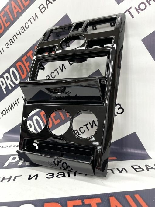 Центральная консоль, пластик, для LADA Priora, черная, с защелкой