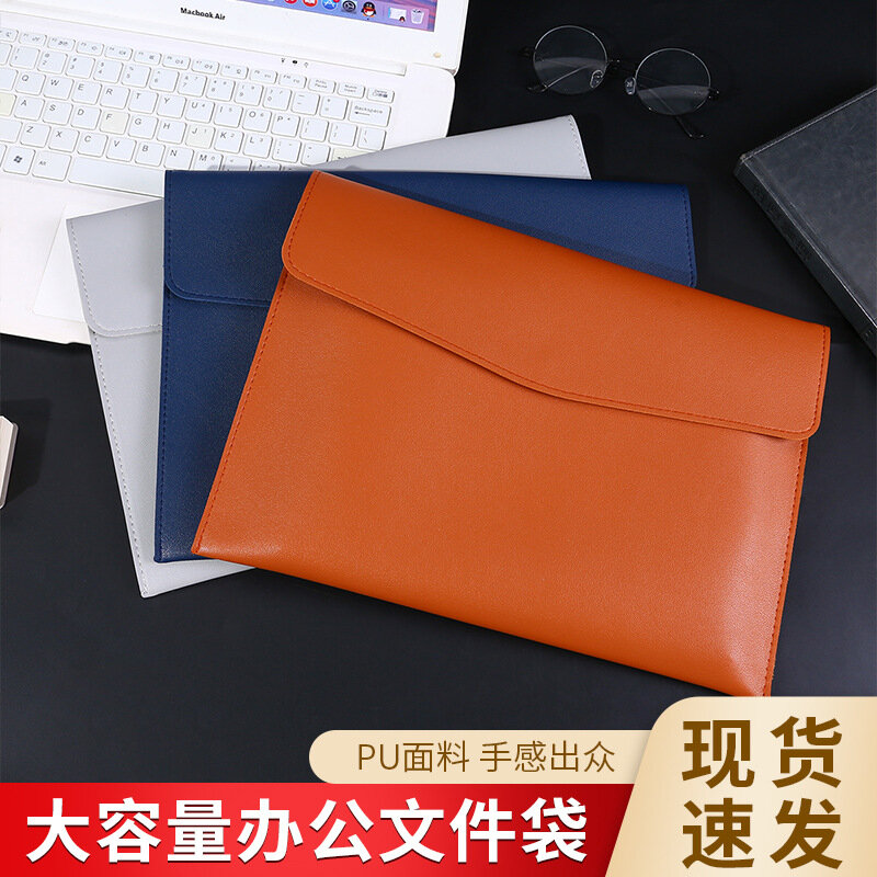 Сумка для документов A4PU Spot, темно-синяя, 33x24,5 см