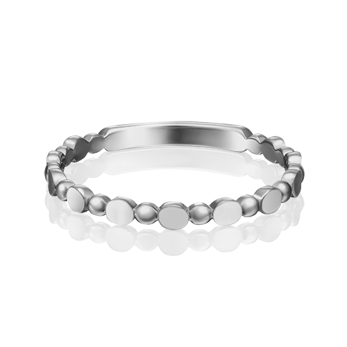 Кольцо, белое золото, 585 проба