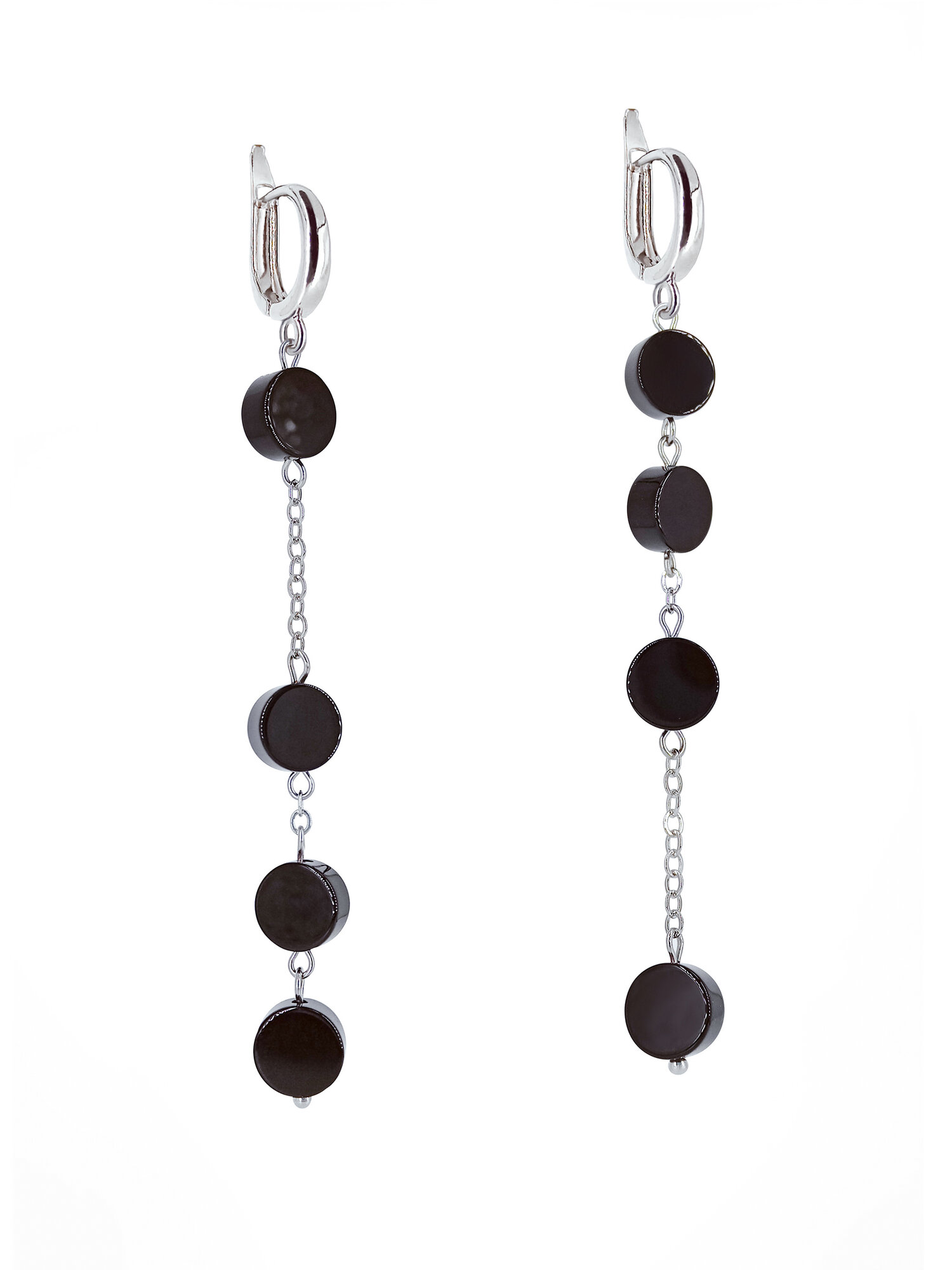 Серьги, агат