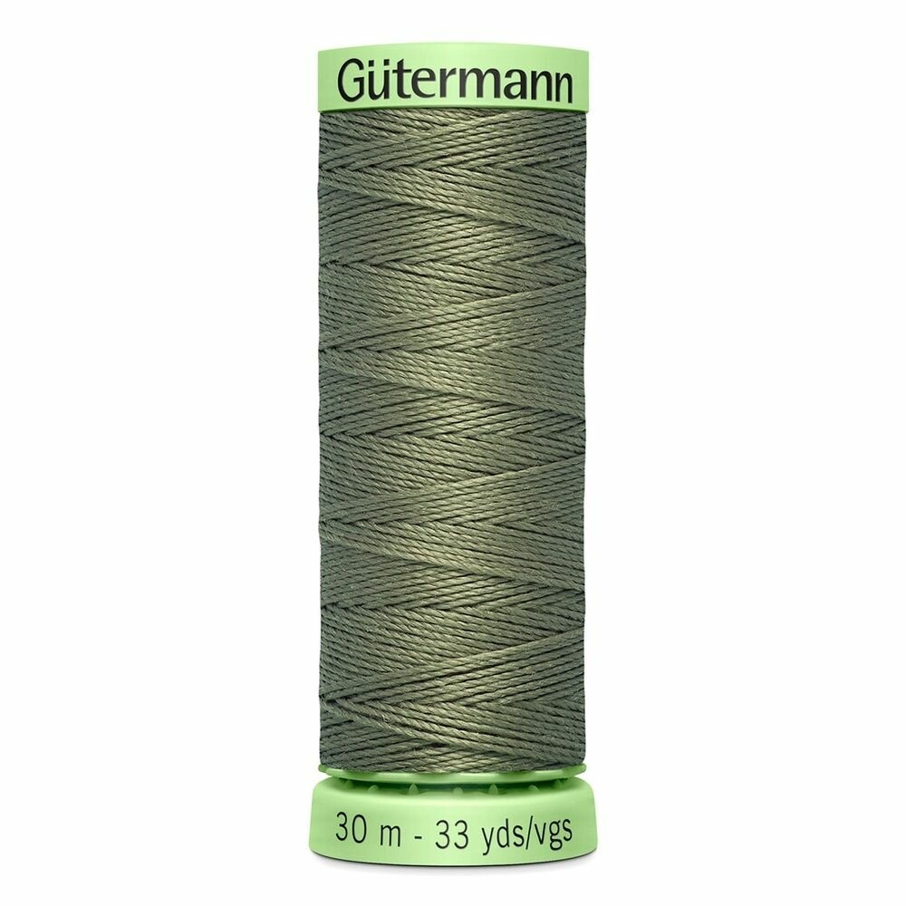 Декоративная нить Gutermann Top Stitch 30/30 м для декоративной отстрочки, 100% полиэстер, цвет 824 зеленый камуфляж, 5 шт (3)