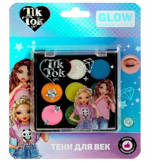 Детские тени для век TIK TOK GIRL "Glow", для девочек, 10 г (YS97984-TTG)