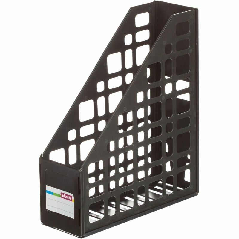 Вертикальный накопитель Attache 85 мм, сборный, 1 отделение, черный (478299)