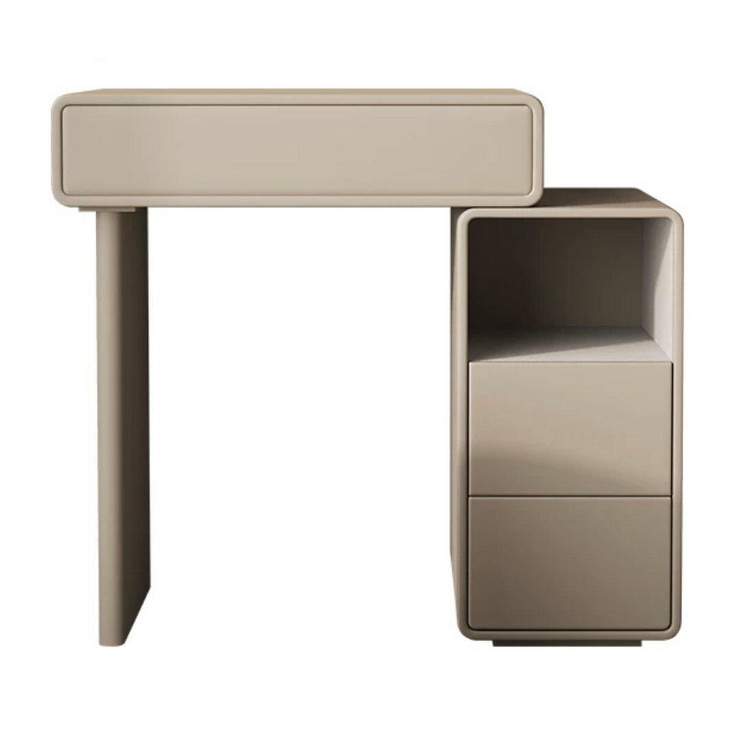 Туалетный столик обитый экокожей Louna (столик без зеркала без пуфа, 65 см)