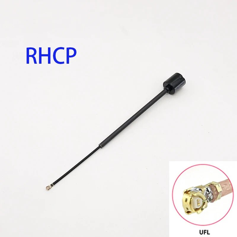 Антенна FPV 5.8G Micro Lollipop5 2.8dBi RHCP Black UFL