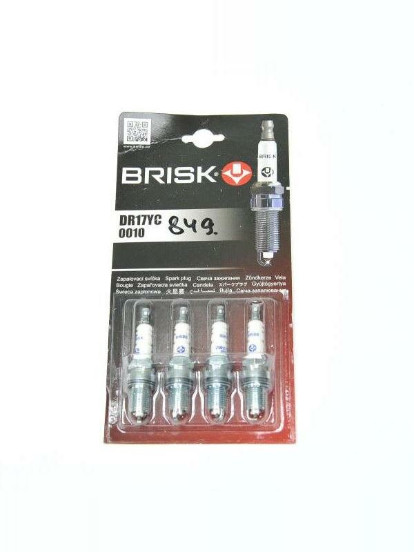 Свечи зажигания дв.405,4216,409, D16, BRISK SUPER , блистер, к-т 4шт, DR17YC 0010