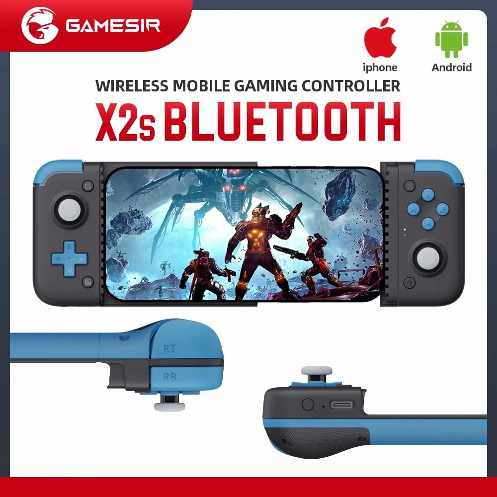 GameSir X2s Bluetooth мобильный контроллер для Android, iOS 13.0 PC, ОС Harmony OS и складной экран