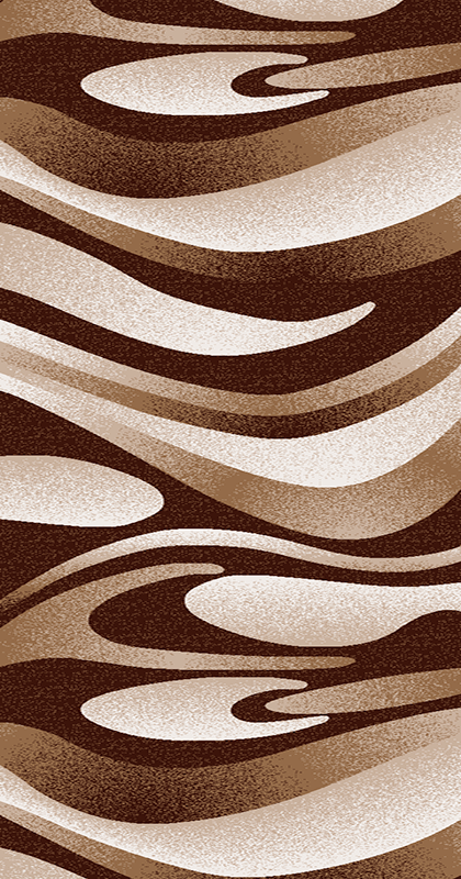 Ковровая дорожка, Рулон, Коричневый, Бежевый, Абстрактный, на пол, в гостиную, спальню, в ассортименте (80 см. на 2500 см.)