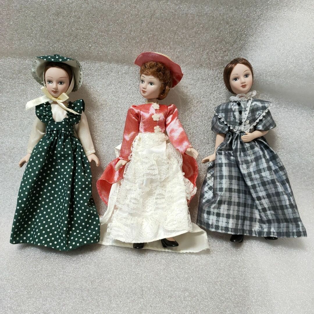 Куклы фарфоровые Деагостини Дамы эпохи Журналы № 22, 60, 79 набор