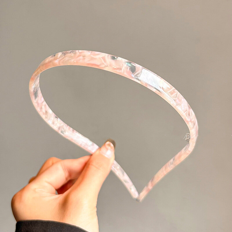 Повязка на голову "Порошок цветущей вишни", нескользящая, ацетатная, 2024 г.