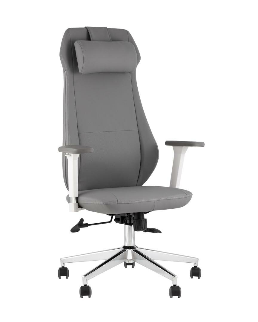 Офисное кресло Stool Group Кресло руководителя TopChairs Trophey серый арт. УТ000040585