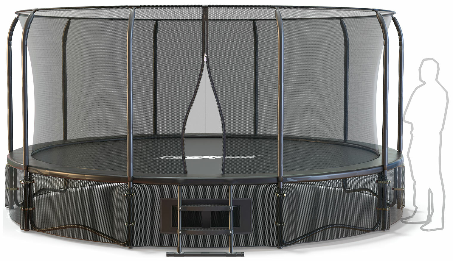 Батут Proxima Premium Dual, 457 см, 15FT (CFR-15F-5-W) (3 короба)