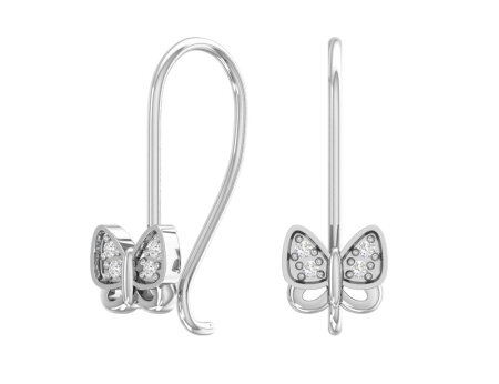 Серьги, серебро, 925 проба, фианит