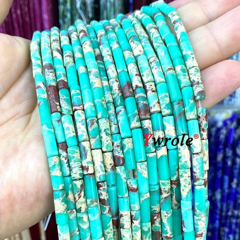 Амазонит бусины для украшений 4x13 мм