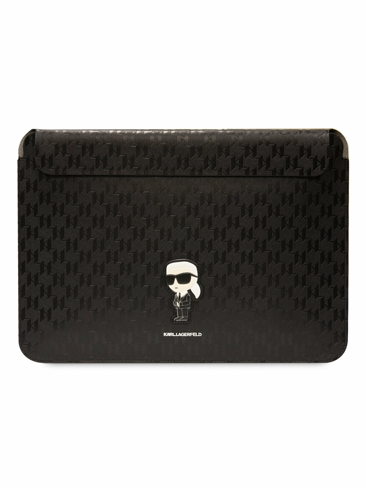 Lagerfeld для ноутбуков 16" чехол Saffiano Sleeve Monogram NFT Karl Ikonik Black